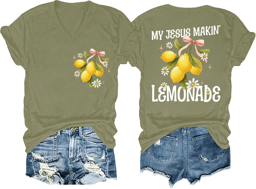 Lemonade Shirt Lemon Shirt My Jesus Making Lemonade Shirt Life Gave Me ...