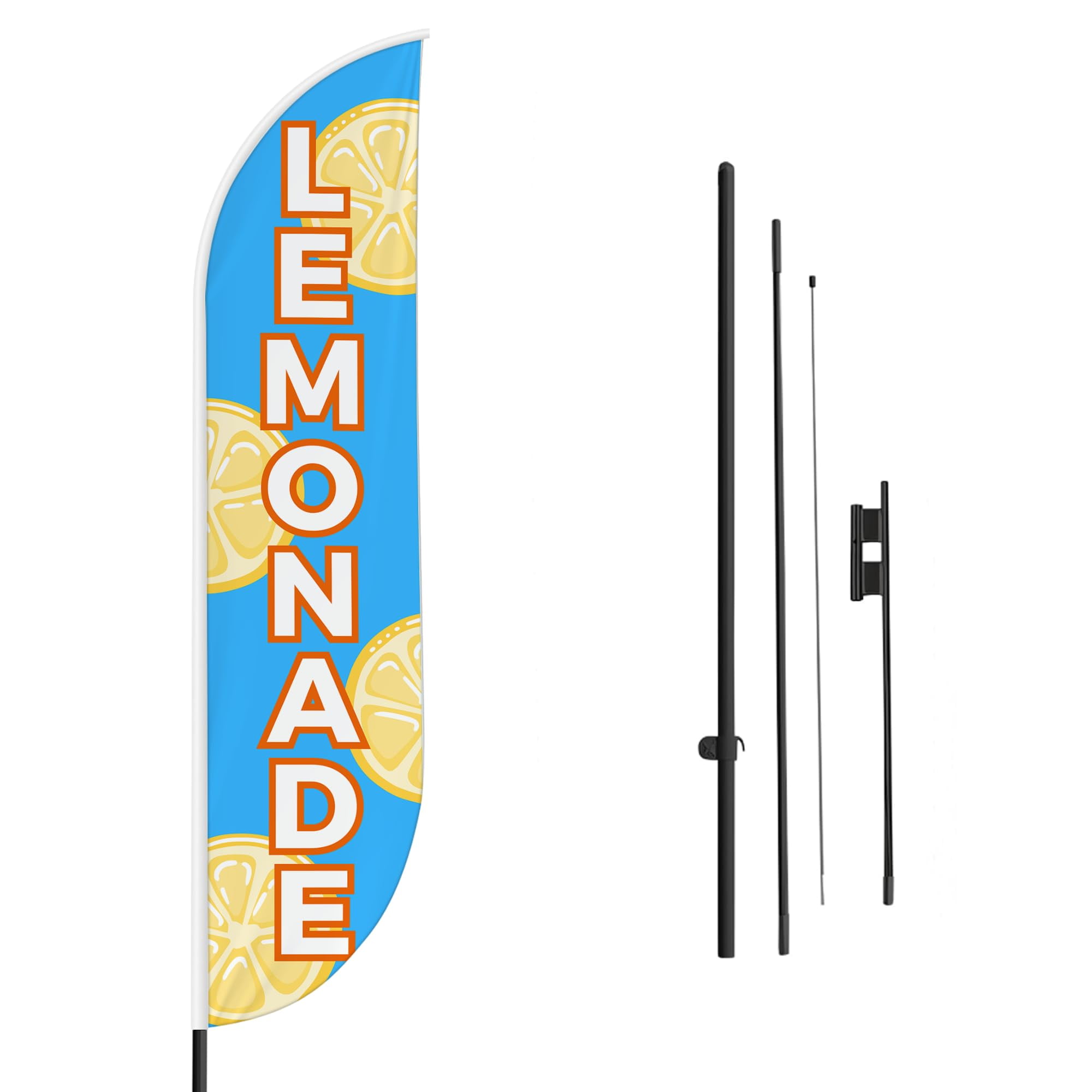 Lemonade Sign feather flag Pole Mount for Outdoor by DreamController ...