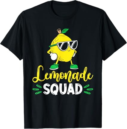 Lemonade Squad Lemon Juice Stand Unisex T-Shirt, Perfect for Summer Fun ...