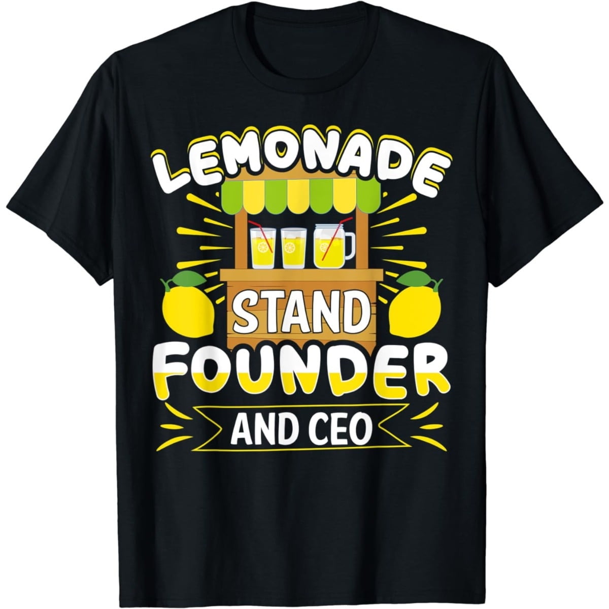Lemonade Stand Founder And Ceo For Kids and Parents T-Shirt - Walmart.com