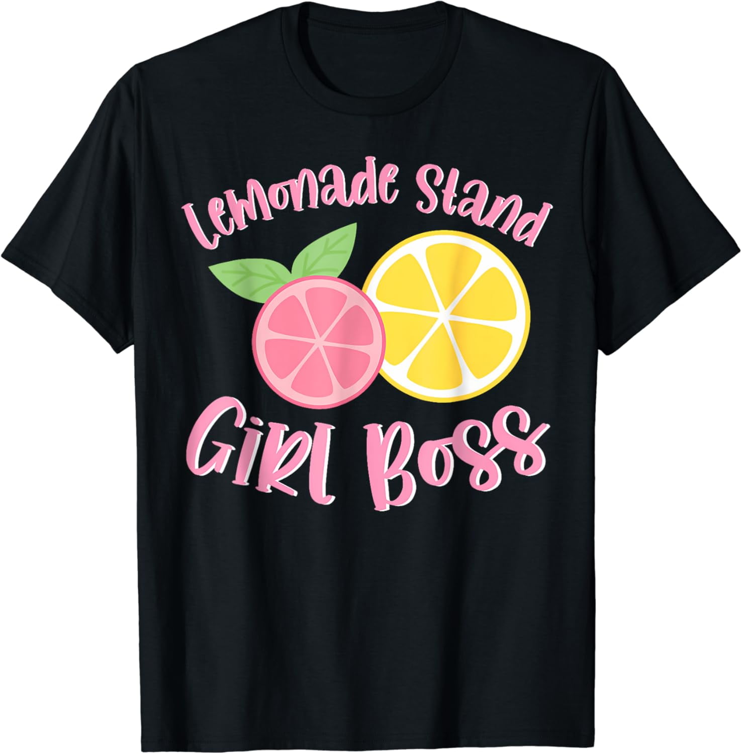 Lemonade Stand Girl Boss CEO Kids Lemon Drink Juice Summer T-Shirt ...