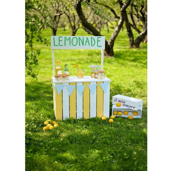 Lemonade Stand Grassland Sunshine Background For Baby Shower Children ...