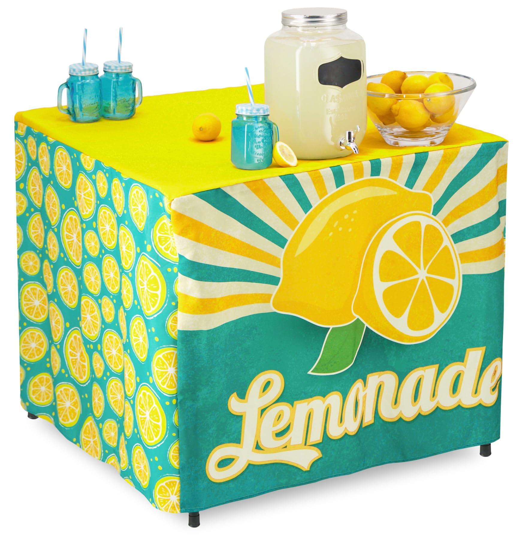 Lemonade Stand for Kids - Lemonade Tablecloth - Outdoor Lemonaid Table ...