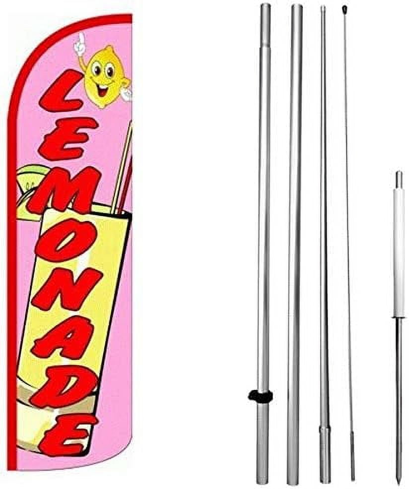 Lemonade Windless Swooper Flag Kit Banner Sign X-Large pq-h - Walmart.com