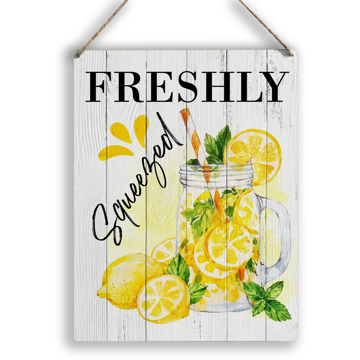 Lemonade Wooden Rustic Signs Ypf5 Home Wall Decor Country Freshly