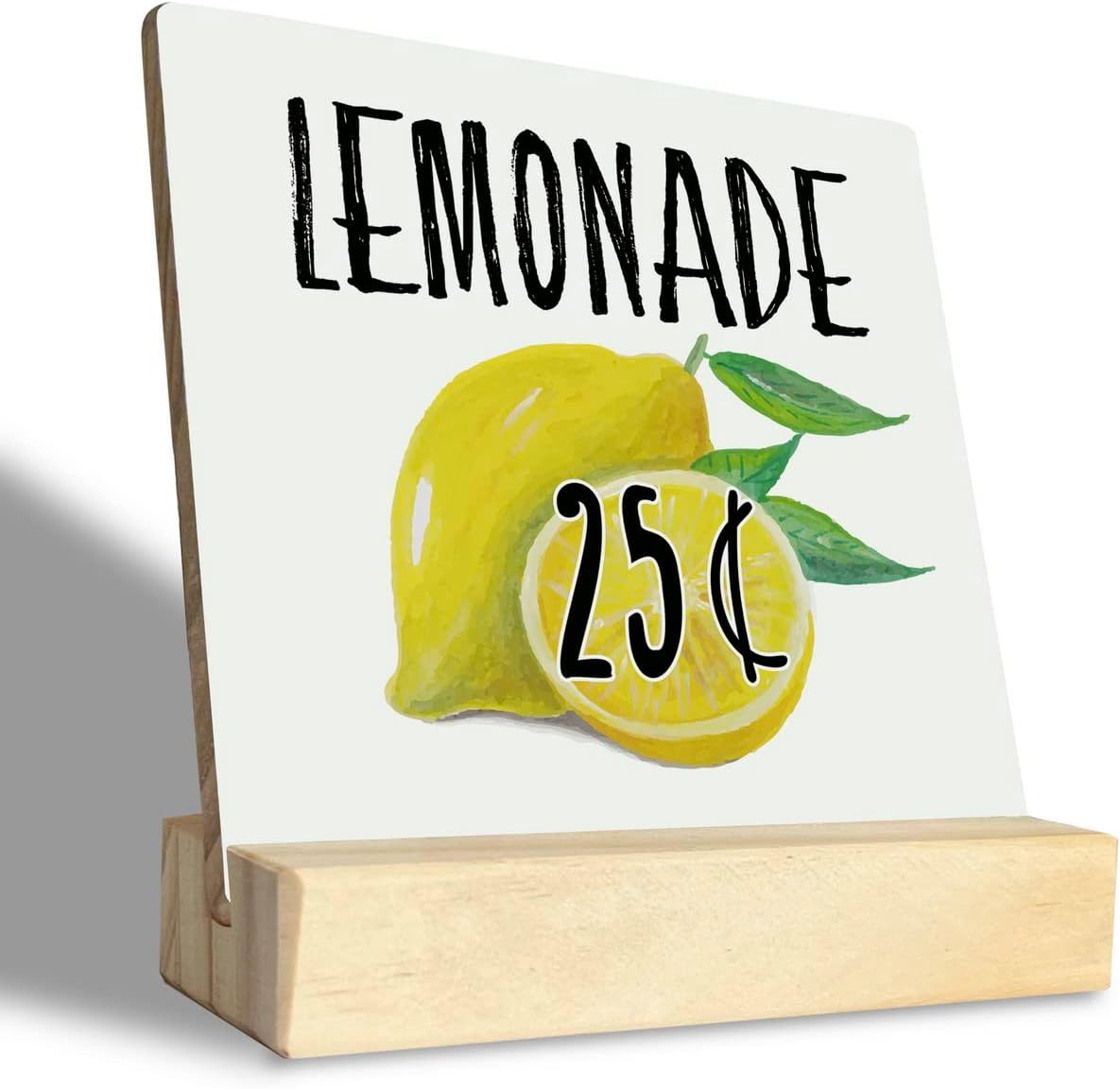 Lemonade Wooden Table Sign, Plaques Gift With Wooden Stand, Lemon ...