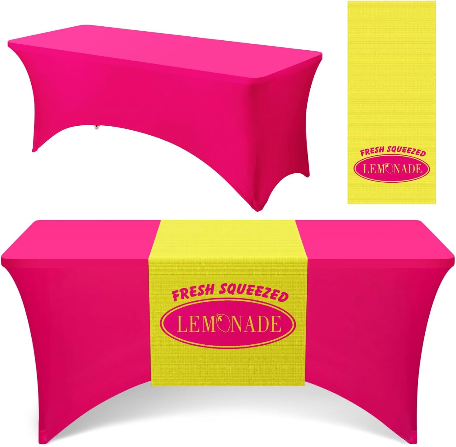 Lemonade stand supplies tablecloth with tablecloth, 6 feet stretchable ...