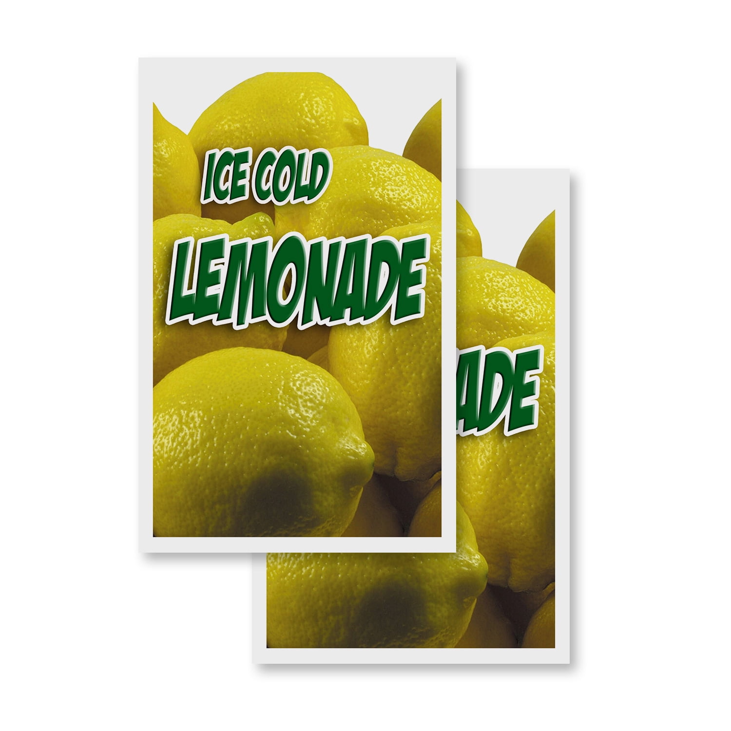 Lemonade1 (2-PACK) 24" x 36" Vinyl Decals | Sign Insert Peel & Stick ...