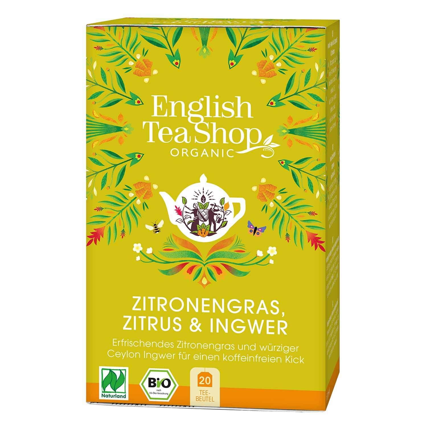 Lemongrass Ginger & Citrus Fruits Organic ,20 Sachet Tea Bags - Walmart.com