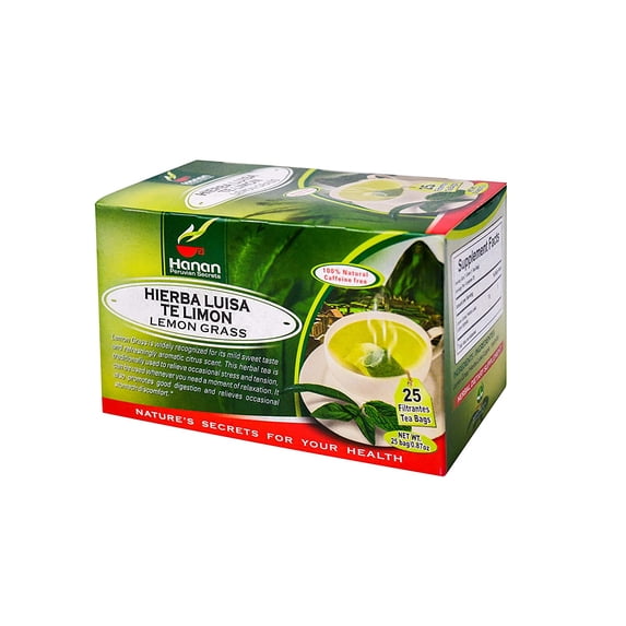 Lemongrass Natural Herbal Tea ( 25 Tea Bags ) Hierba Luisa Herbal ...