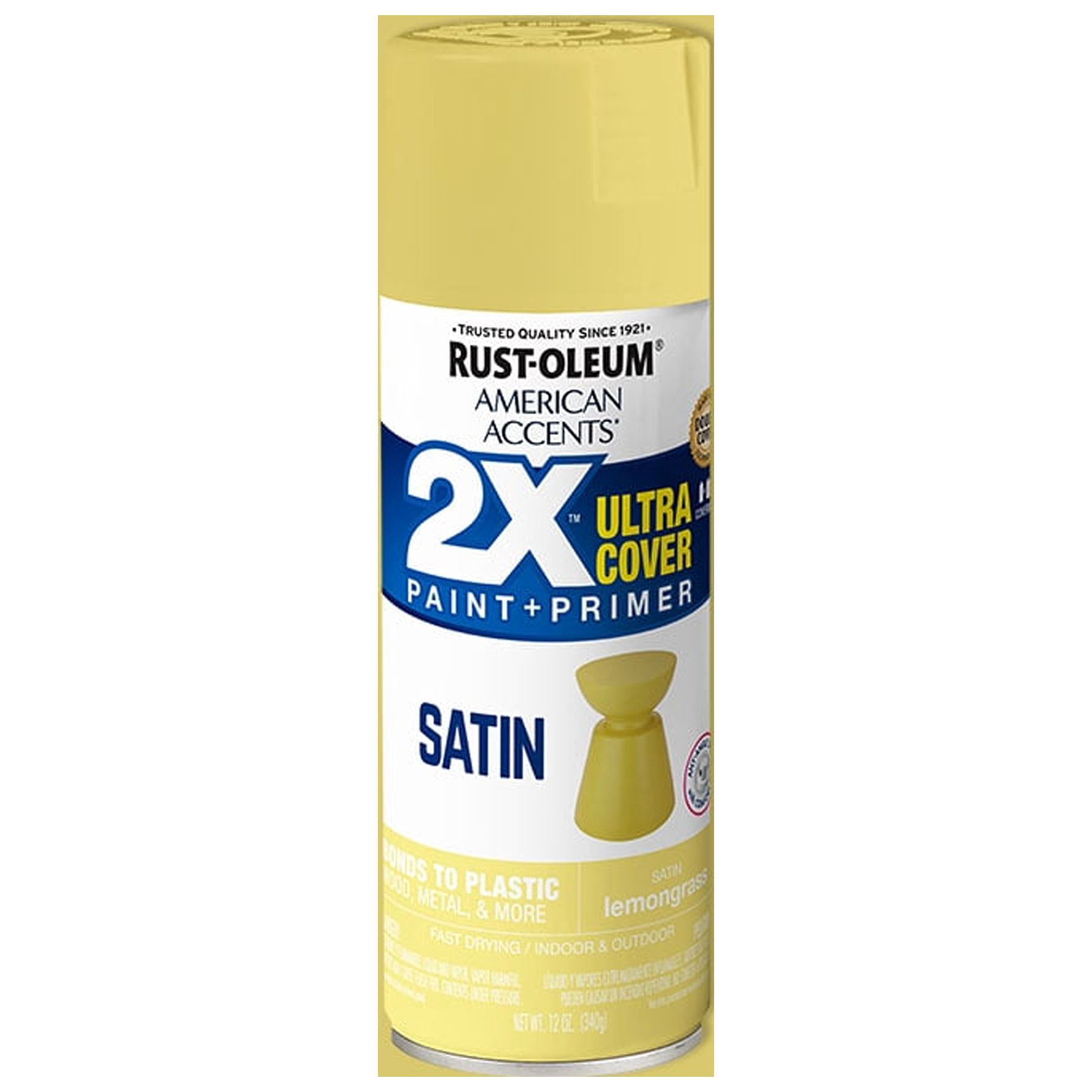 Lemongrass, Rust-Oleum American Accents 2X Ultra Cover Satin Spray ...