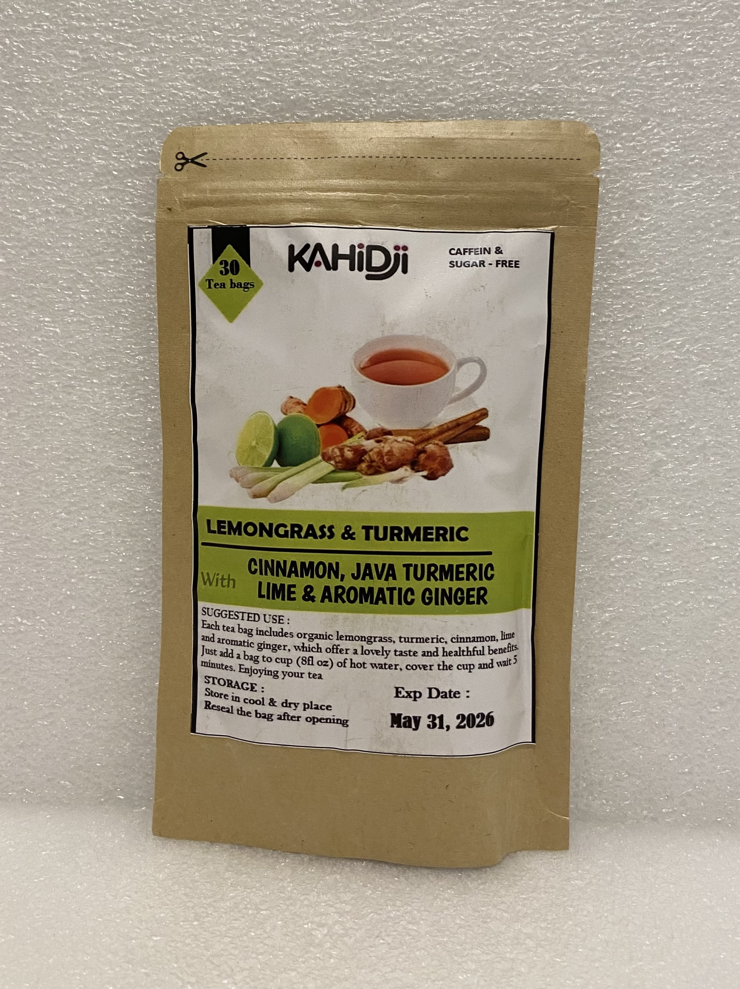 Lemongrass & Turmeric, Cinnamon , Aromatic Ginger, Lime - 30 bags ...