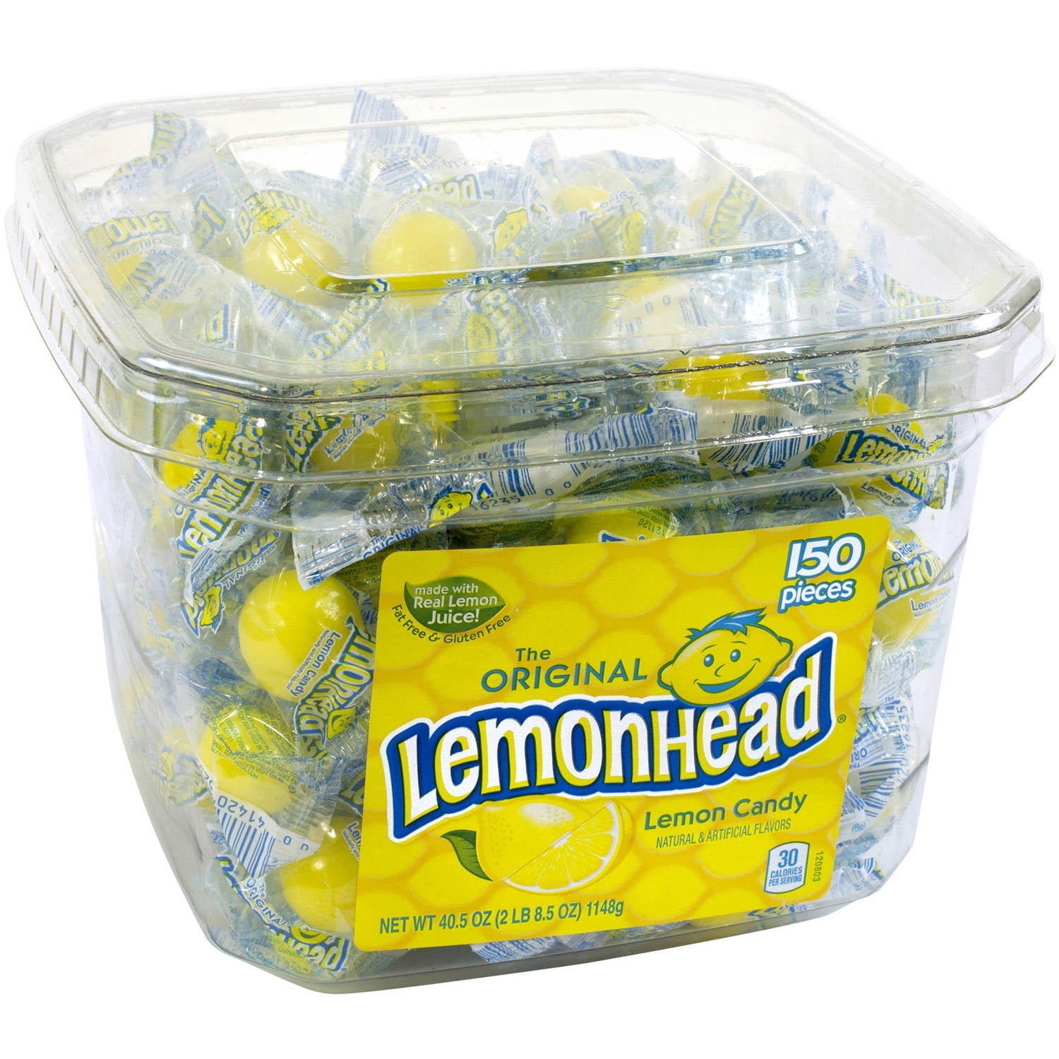 Lemonhead Candy, 40.5 Oz Tub - Walmart.com