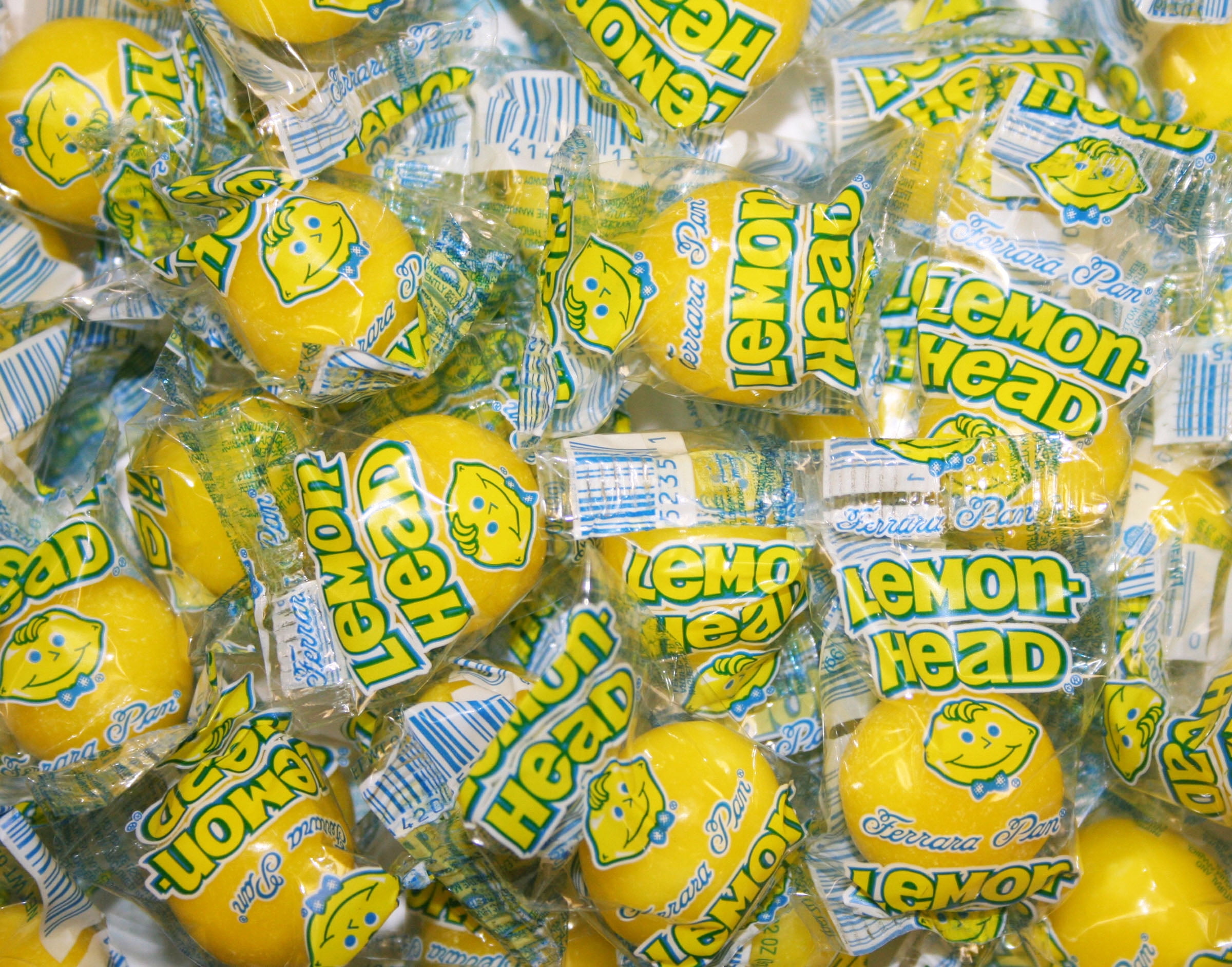 Lemonhead Soft and Chewy Hard Candy - 3.75 Pound Bulk Candy Bag ...