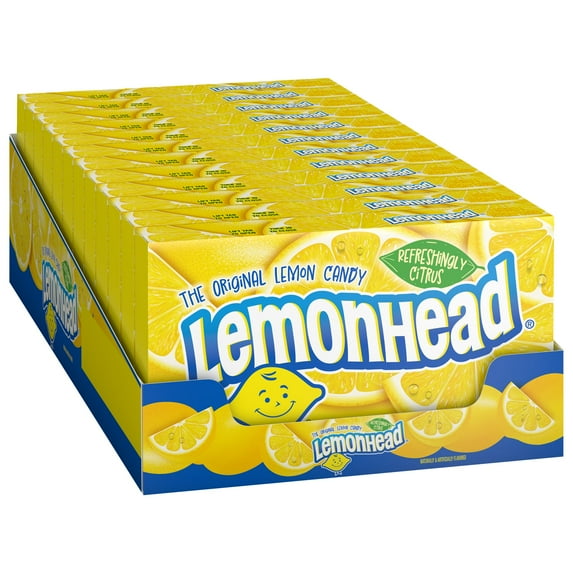 Lemonhead Hard Lemon Candy, 5 Ounce Movie Theater Candy Boxes (Pack of ...
