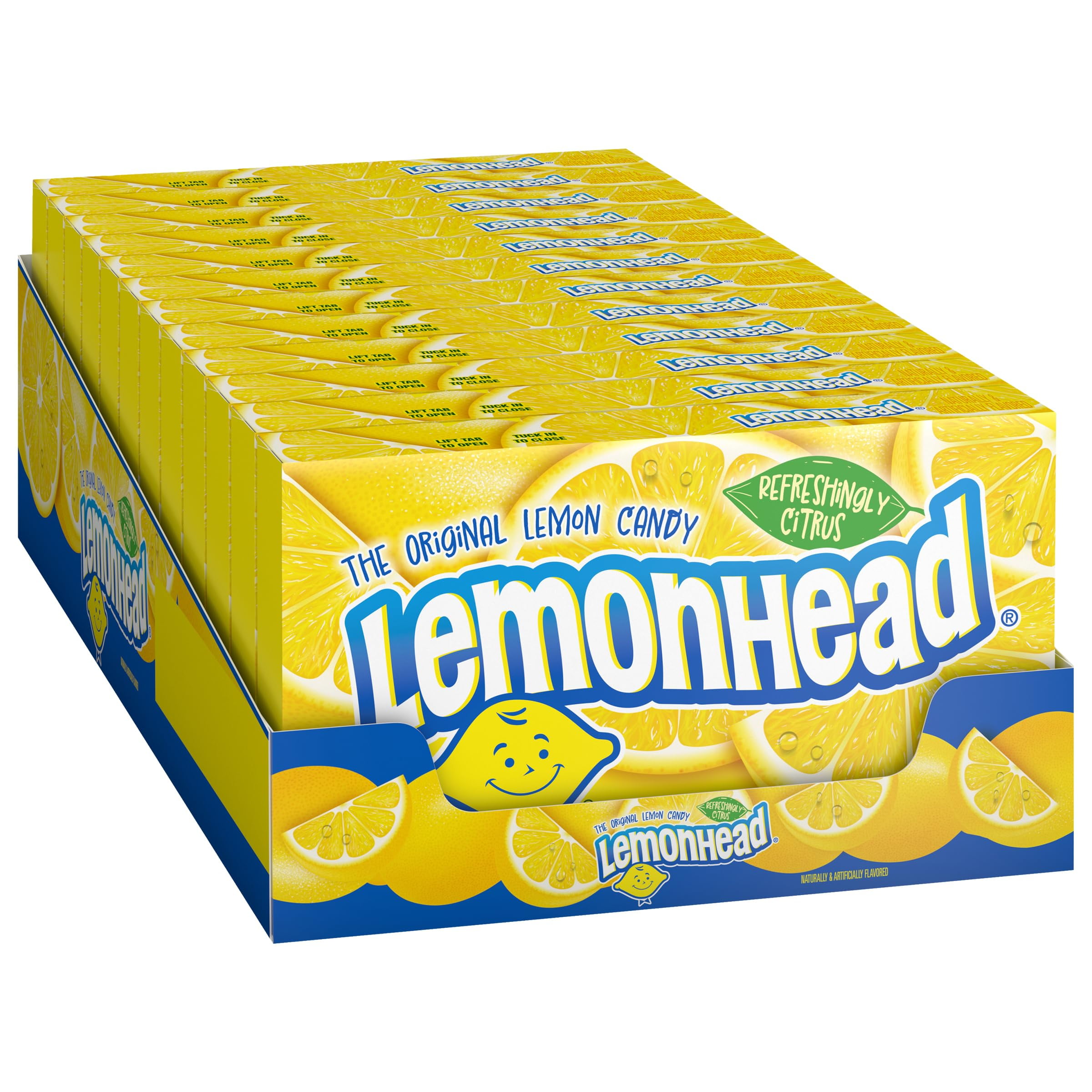 Lemonhead Hard Lemon Candy, SBF3 5 Ounce Movie Theater Candy Boxes ...