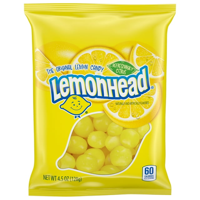 Lemonhead Lemon Sour Sugar Candies, 4.5 Ounce Peg Bag - Walmart.com