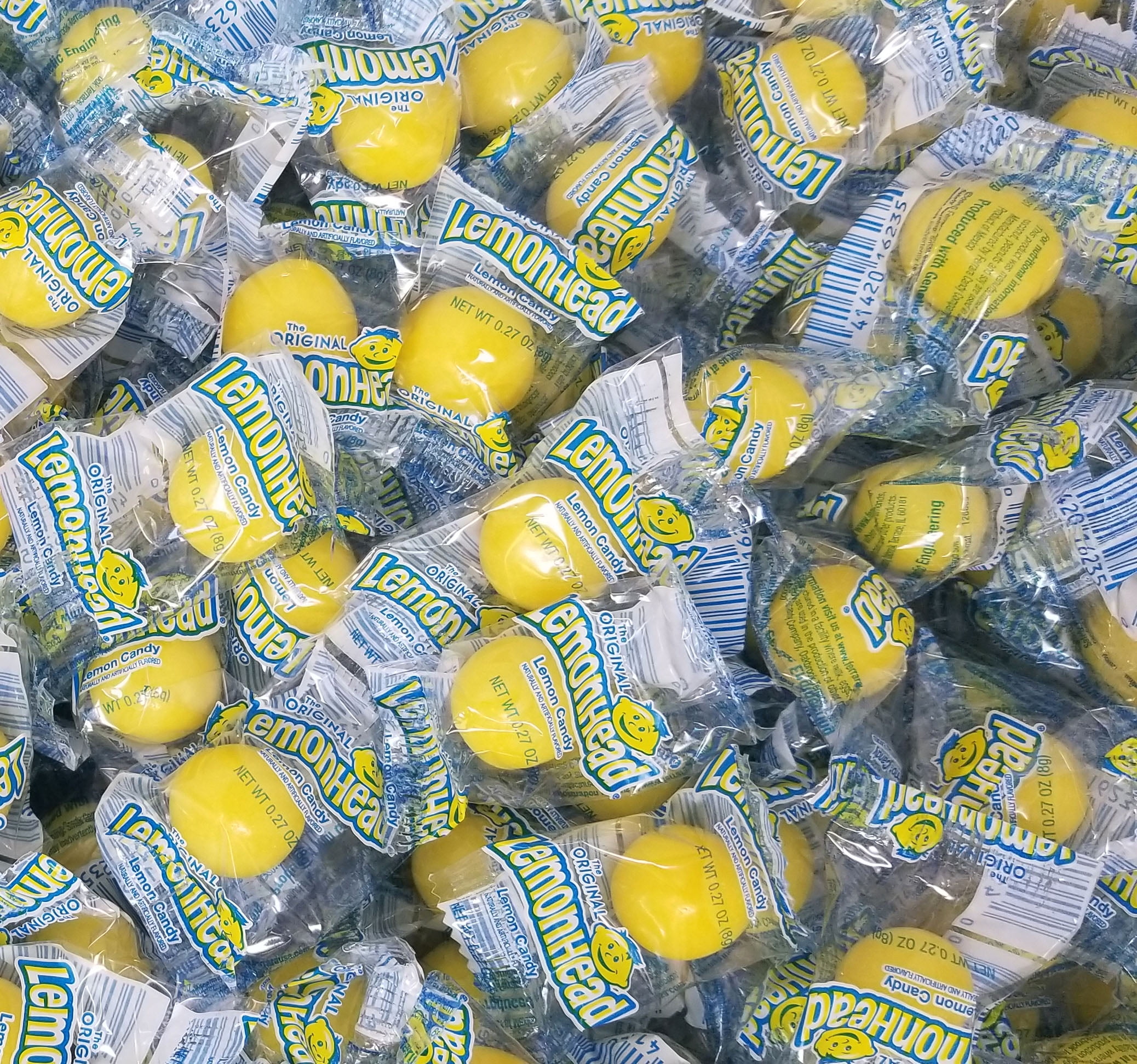 Lemonhead Original Chewy Candy, Sweet Lemon, Individually Wrapped, 2 Pounds Bulk Pack - Walmart.com