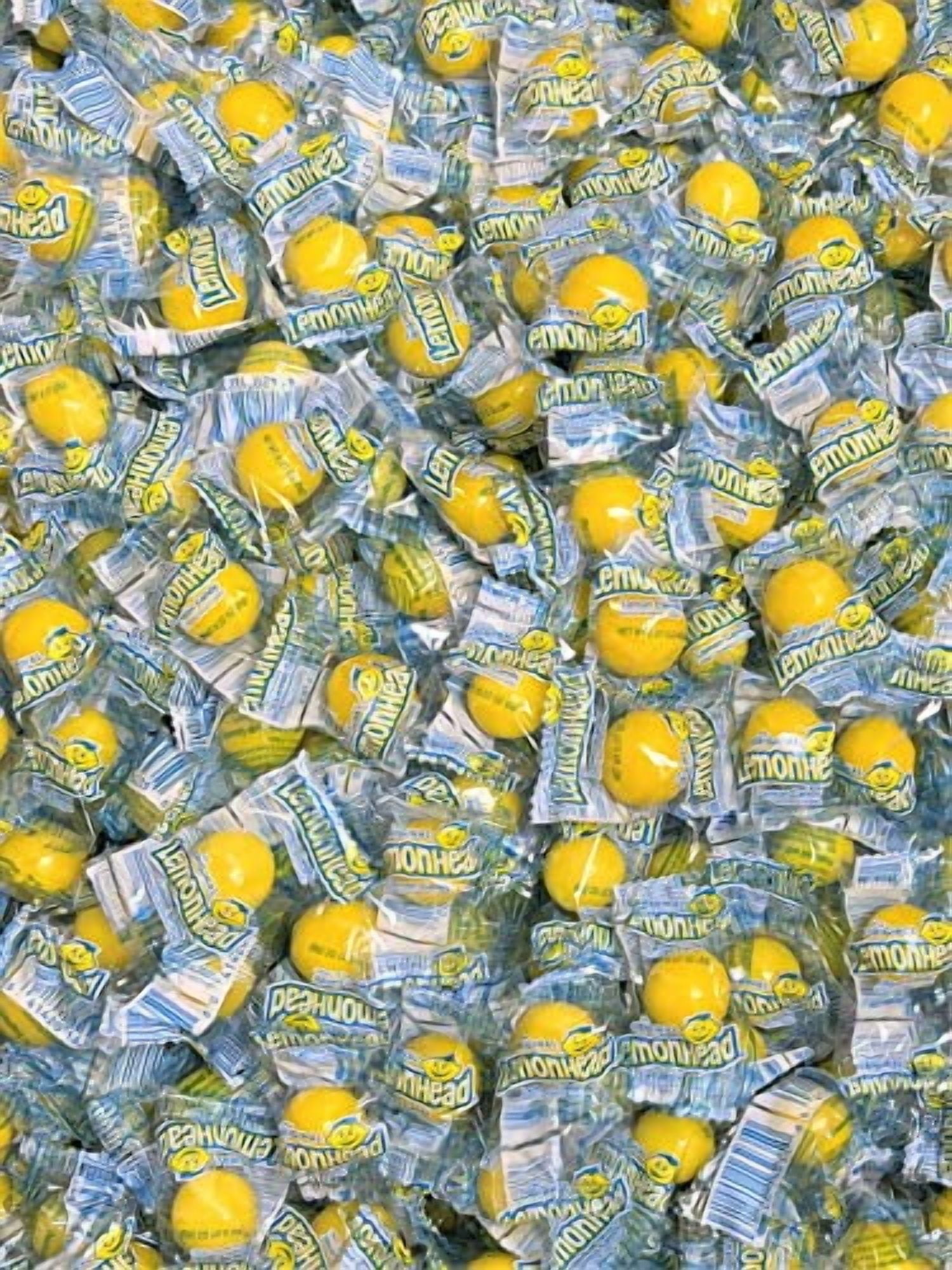Lemonhead Original Lemon Hard Candy, Individually Wrapped Bulk Bag, 3 ...