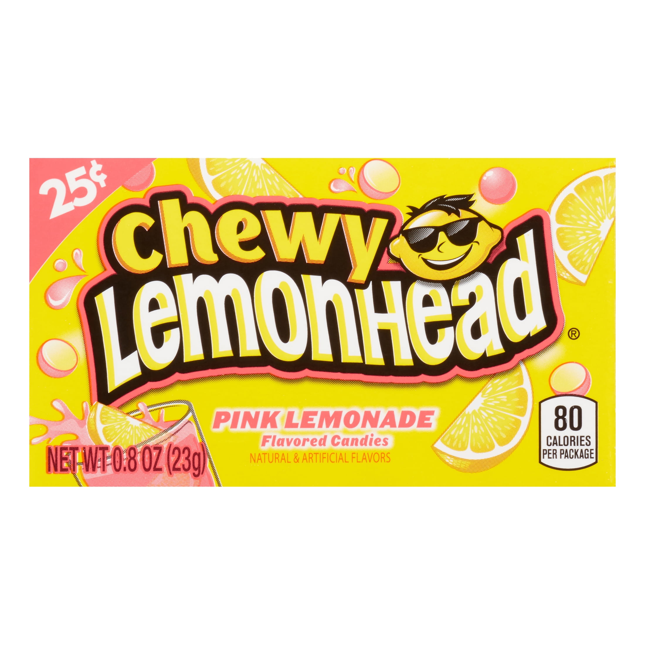 Lemonhead, Pink Lemonade Chewy Candy, 0.8oz (Box of 24) - Walmart.com