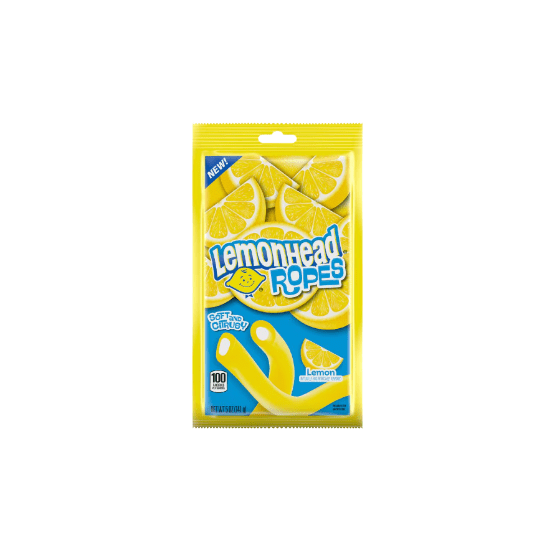 Lemonhead Ropes Candy – Soft & Chewy Lemon-Flavored Ropes – 5oz Bag ...