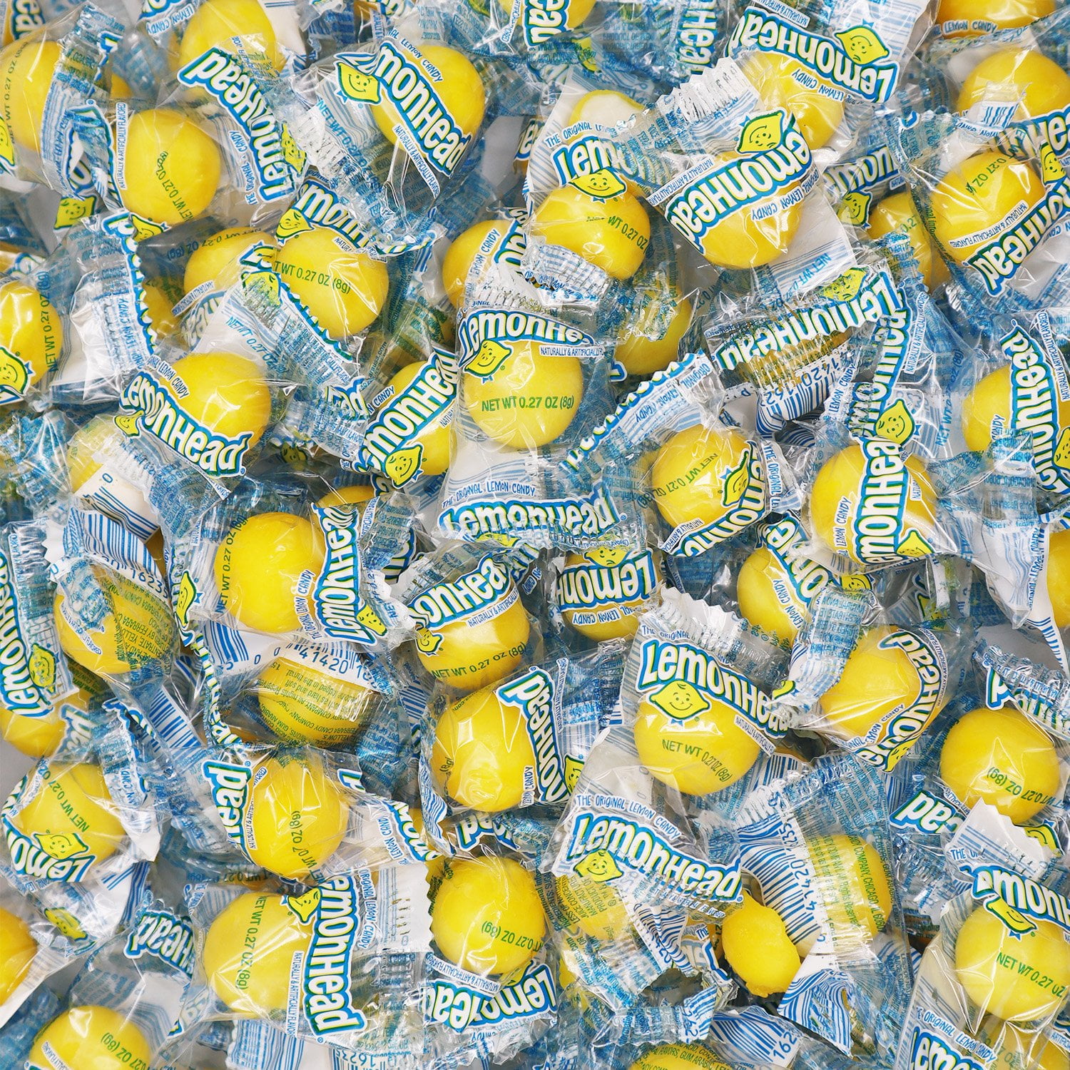 Lemonhead Sour Candy, Individually Wrapped, Bulk Sizes, 2 Pounds ...