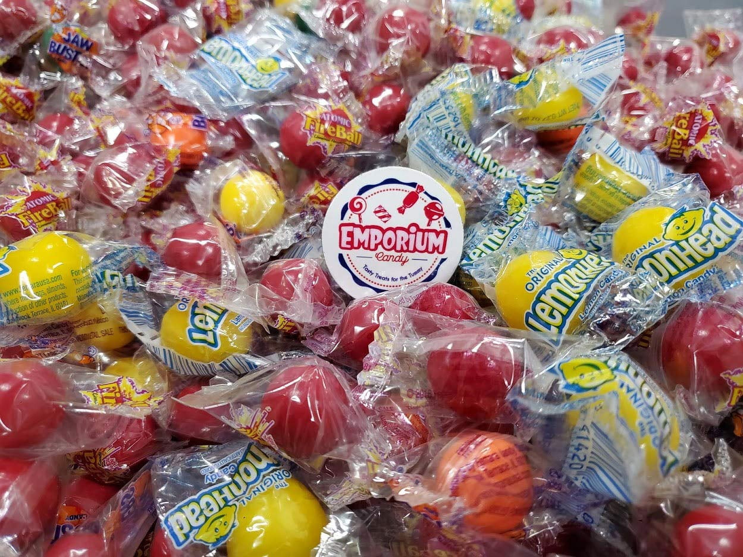 Lemonheads Atomic Fireballs Jawbreakers - 2 lbs of Individually Wrapped ...