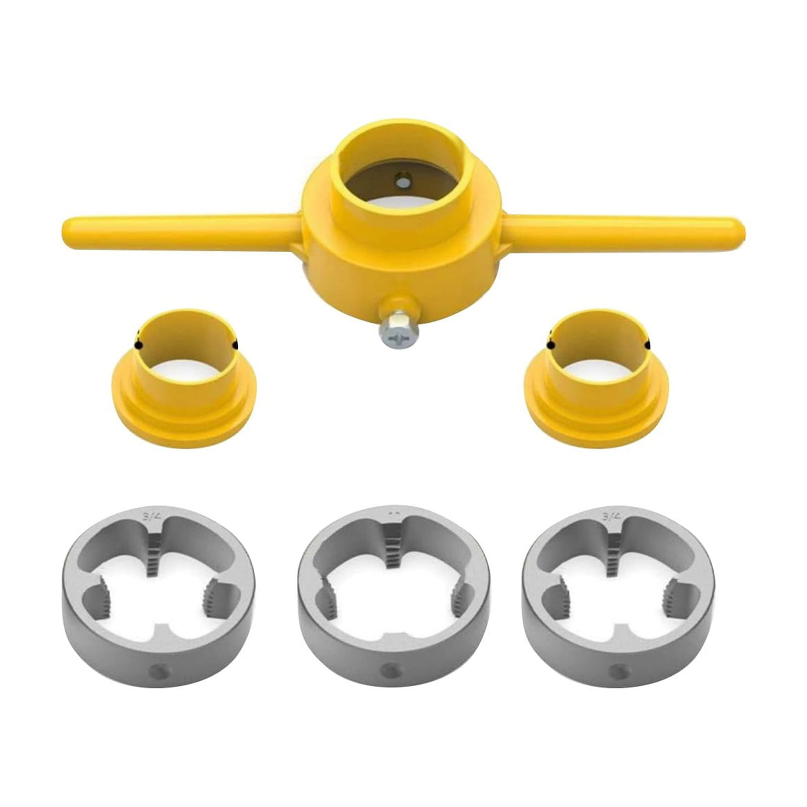 Lemononstore Tools Plastic Pipe Thread Die Kit 6Pcs Plastic Pipe Thread ...