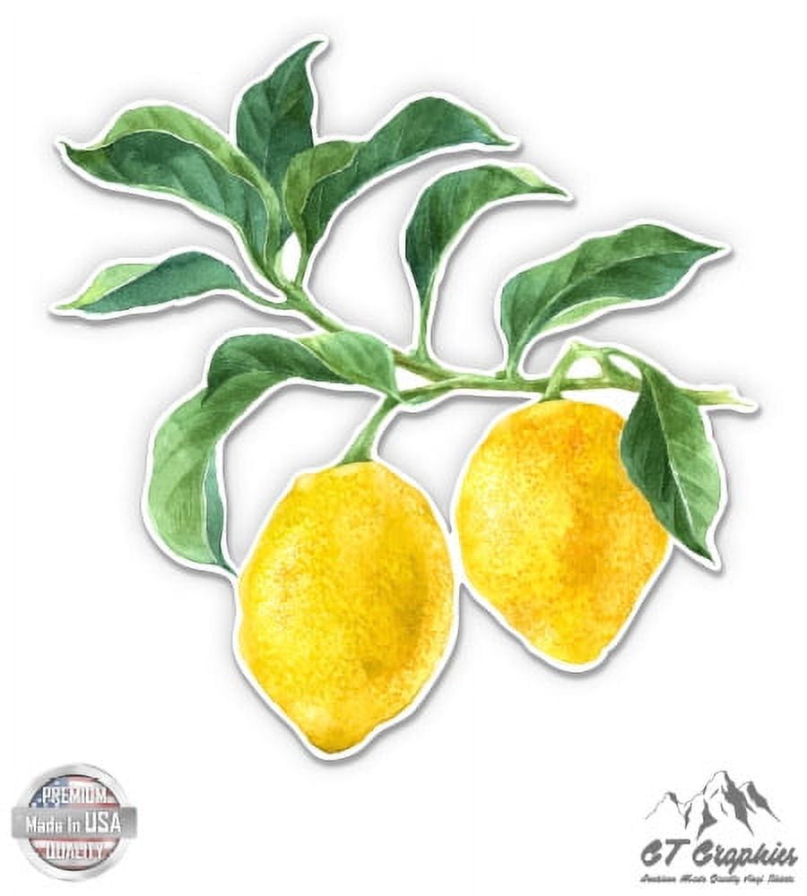 Lemons - 12" Vinyl Sticker Waterproof Decal - Walmart.com