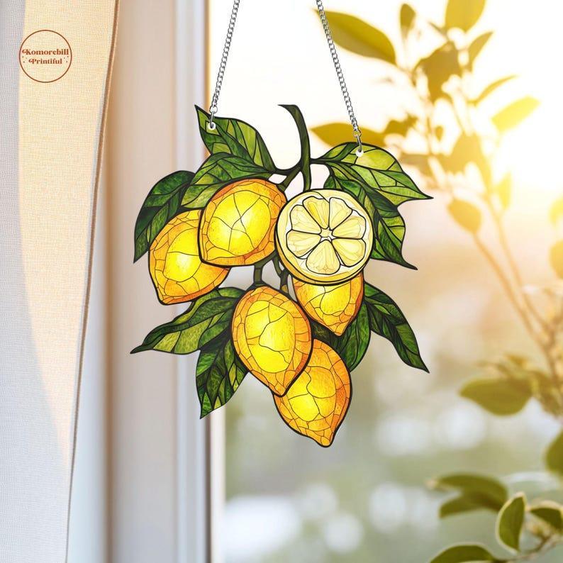 Lemons Acrylic Suncatcher When Life Gives Lemons Fancy Lemons Summer ...
