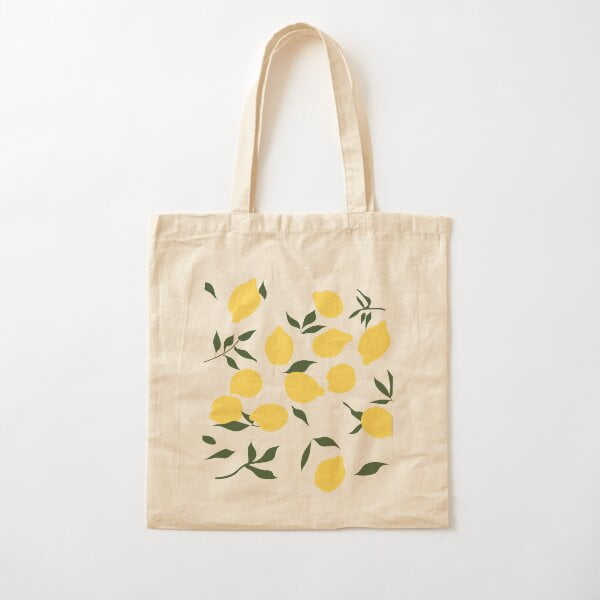 Lemons In The Town Cotton Tote Bag Canvas Tote Bag, Family Gift For ...