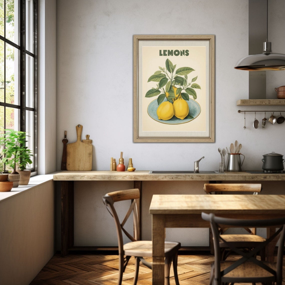 Lemons Retro Lemons Retro Lemons With Lemons Nostalgic Poster Unframed ...