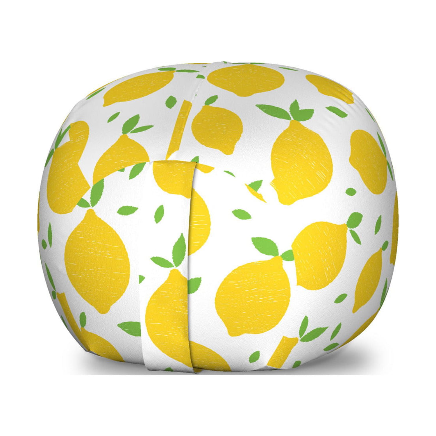 Lemons Storage Toy Bag Chair, Continuous Modern Summer Themed Tasty ...