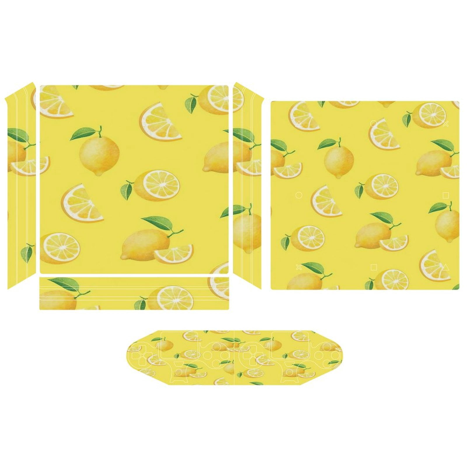 Lemons on Yellow PS4/PS4 Pro/PS4 Slim Skin Sticker For Console And ...