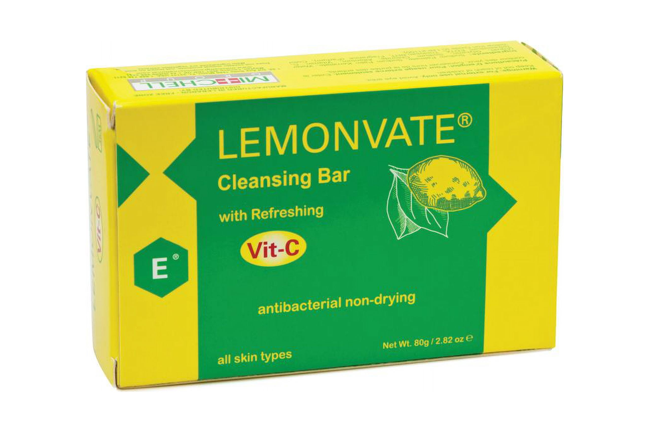 Lemonvate Anti-Bacterial Bar Soap with Vitamin C, 80g - For Fresh ...