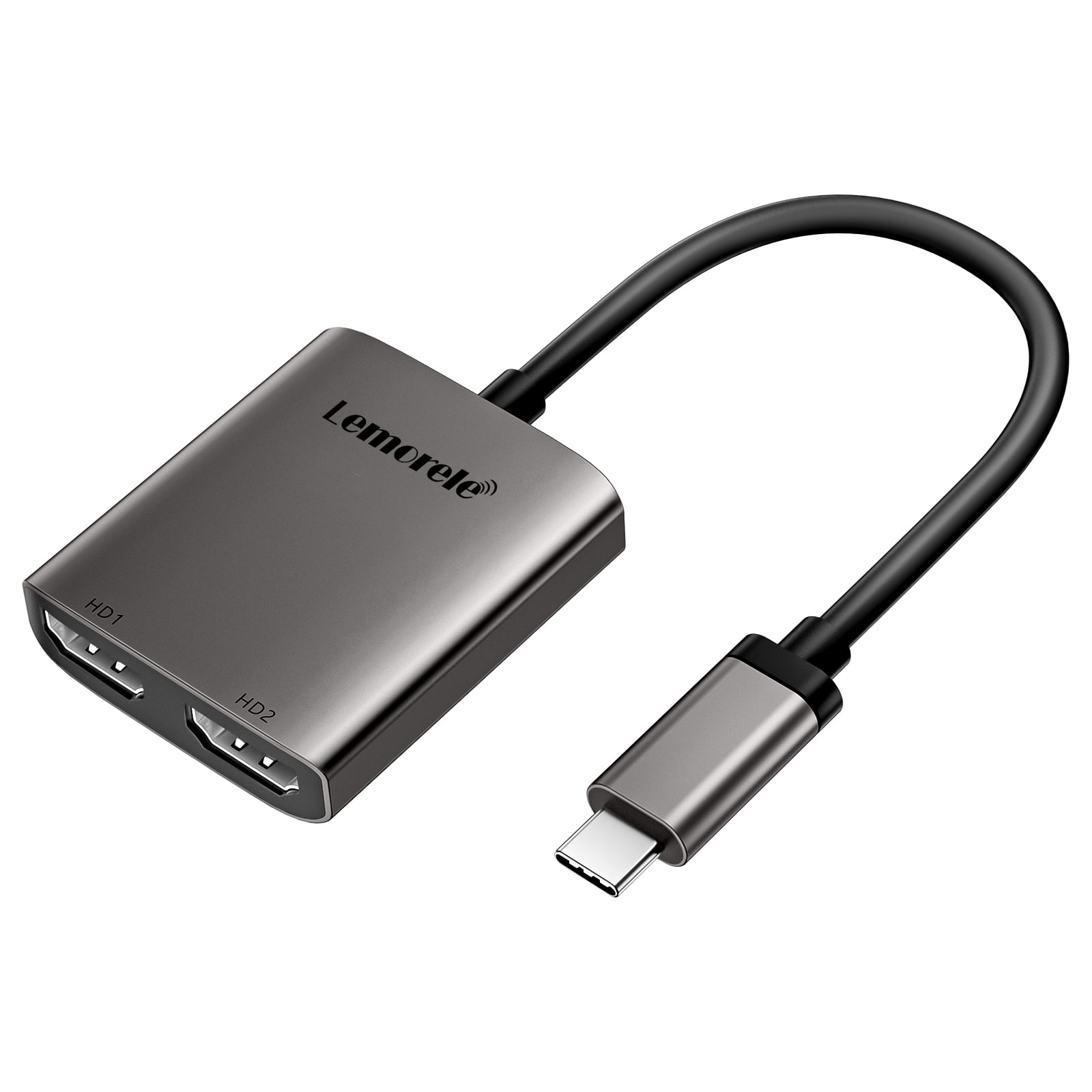 Lemorele USB C to Dual HDMI Adapter 4K@60Hz, Type-C to HDMI Splitter ...