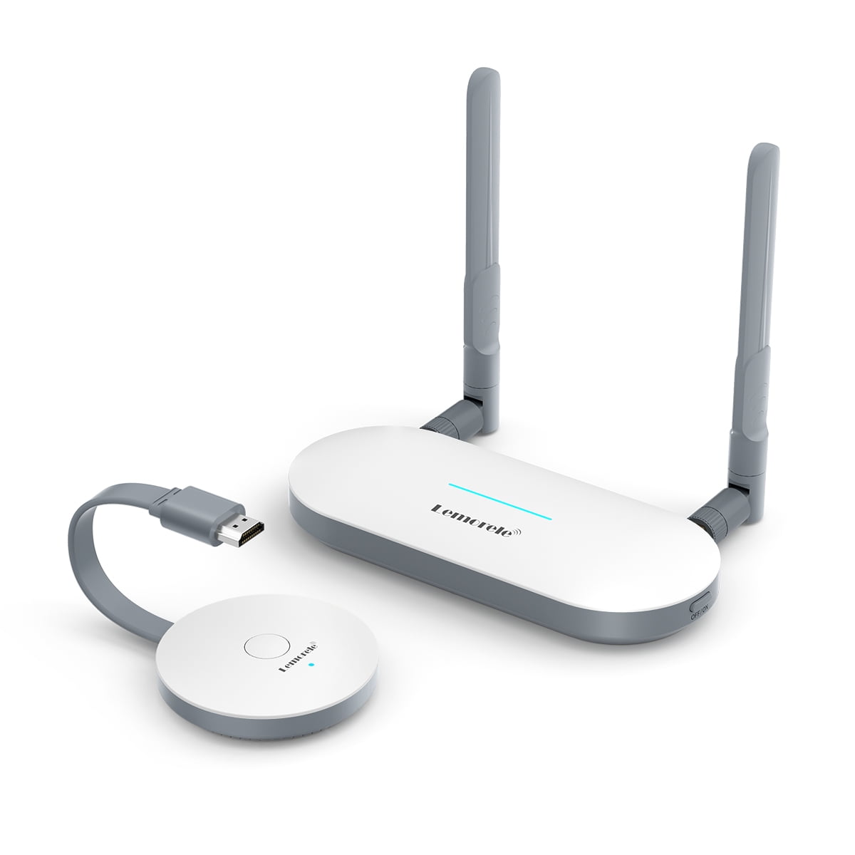Lemorele Wireless HDMI Transmitter and Receiver Dual Antenna HDMI Input ...