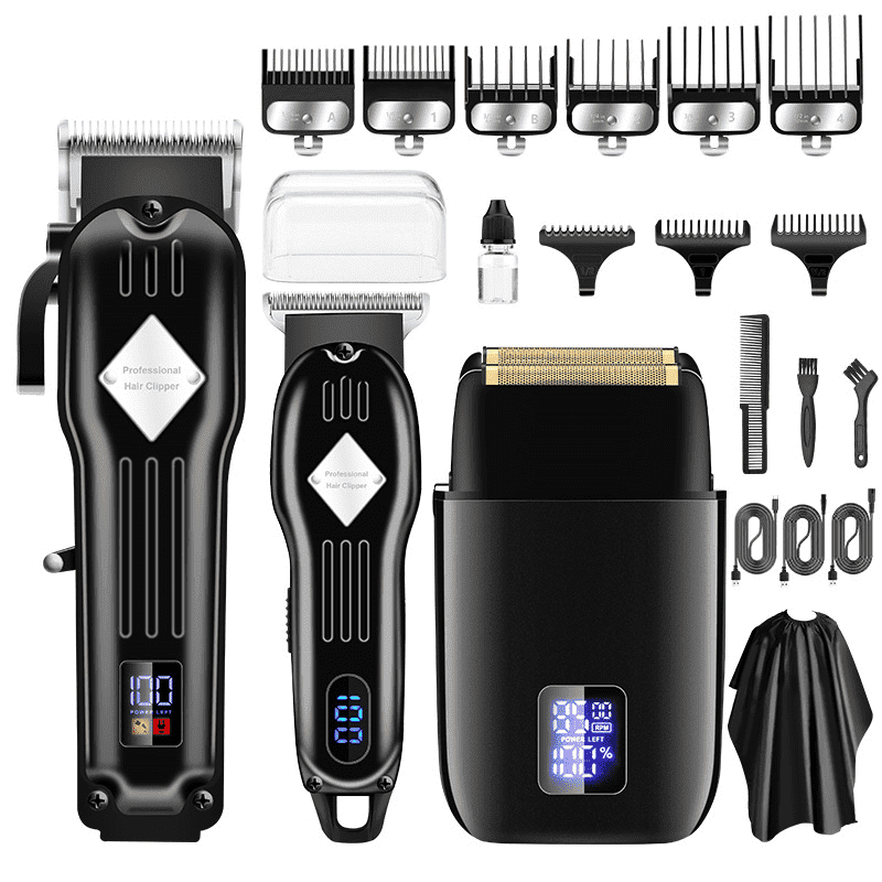 Lemulegu 3-in-1 Hair Trimmers & Clippers, Cordless with LCD Display and ...