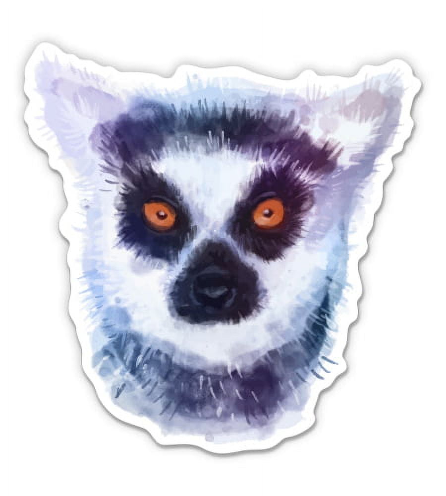 Lemur - 7" Vinyl Sticker - For Car Laptop I-Pad - Waterproof Decal ...