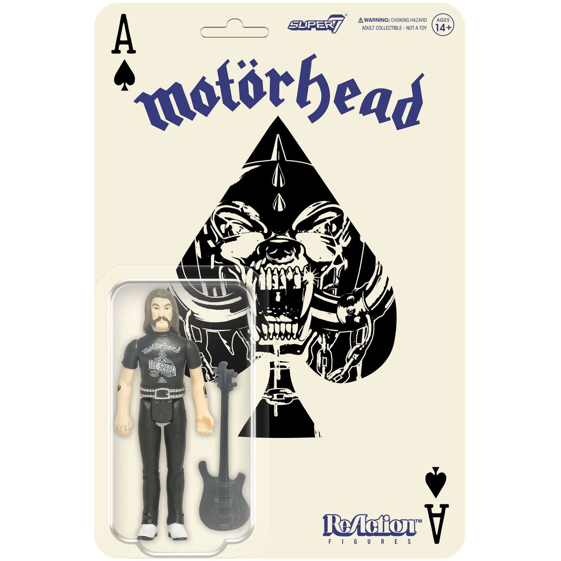 Lemy Motorhead Ace of Spades Super 7 Reaction Action Figure - Walmart.com