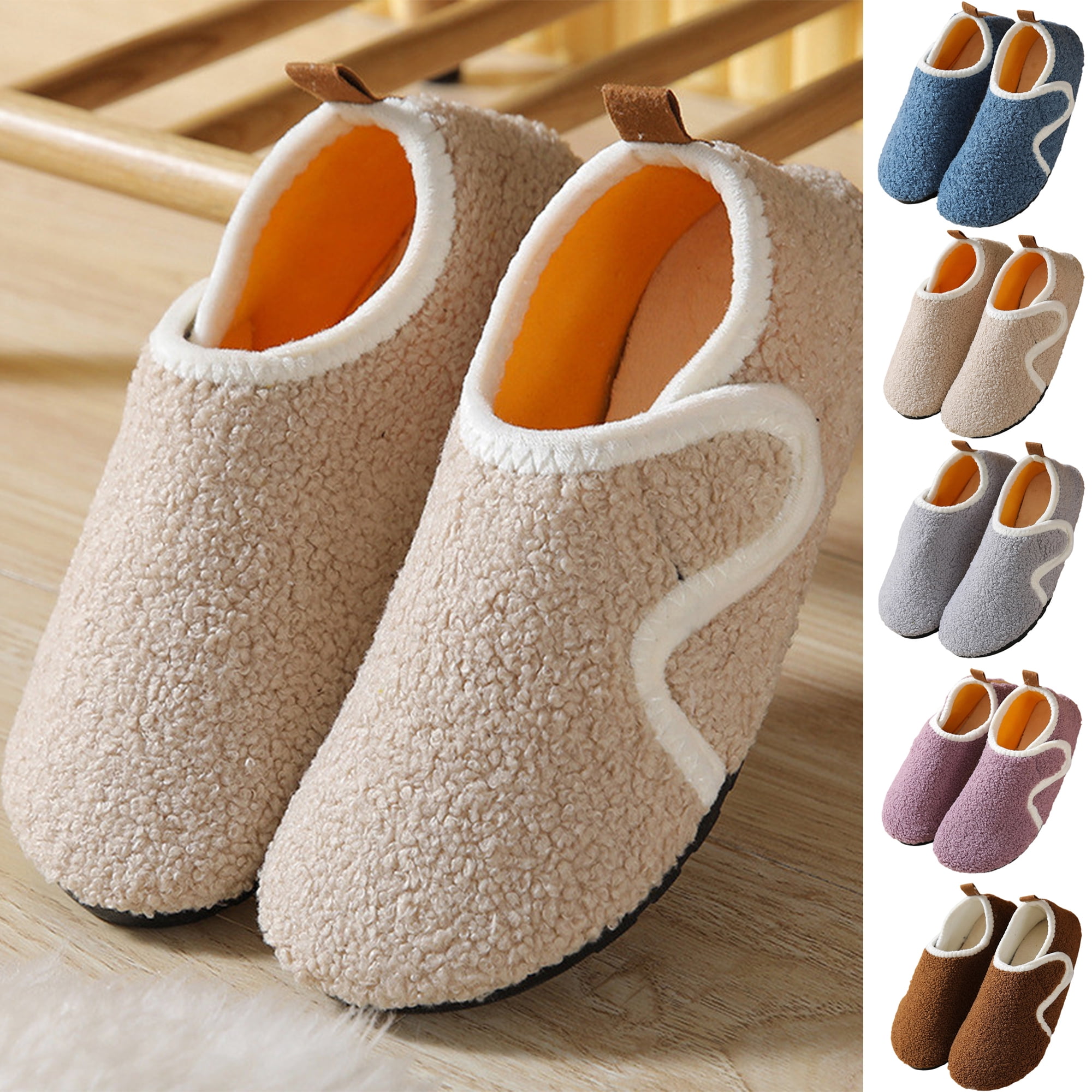 Lenago Children's Fuzzy Slippers Toddler Infant Home Slippers for Boys ...