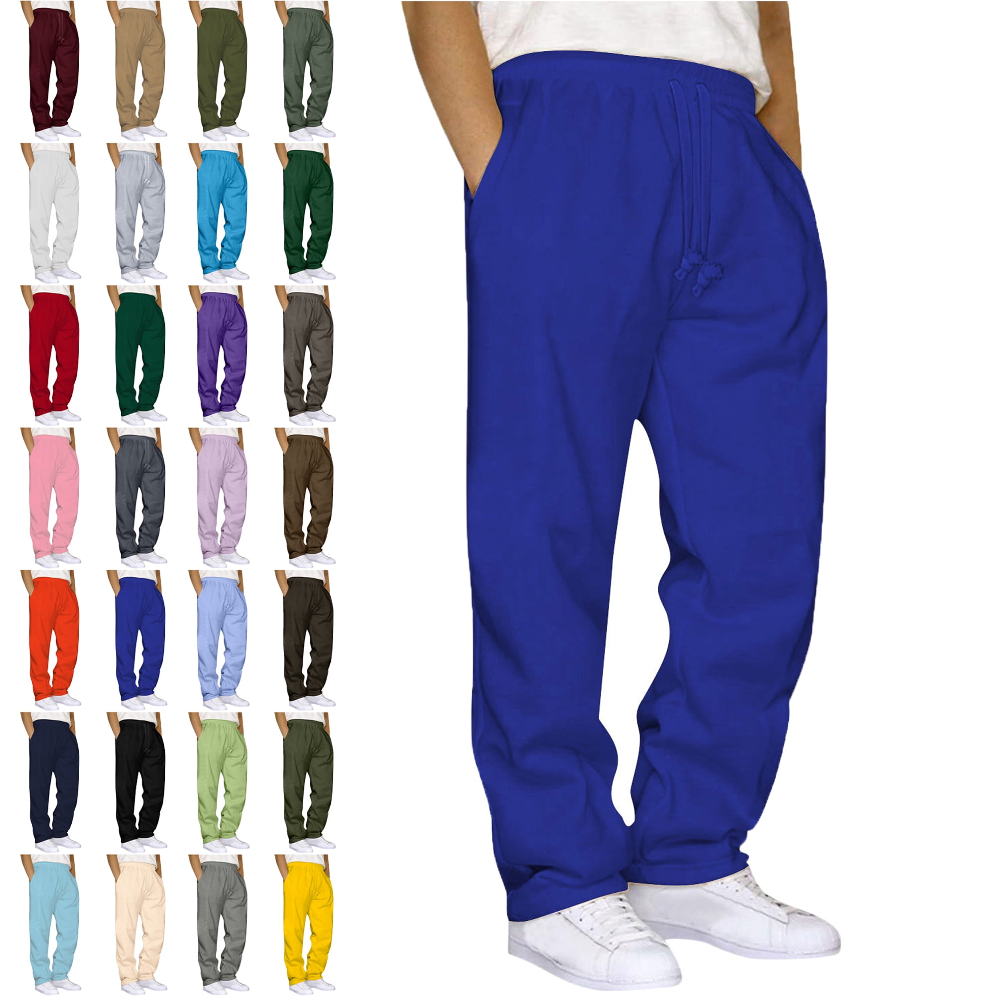 Lenago Sweatpants Plus Size for Women,Unisex,Mens Pants with Pockets ...