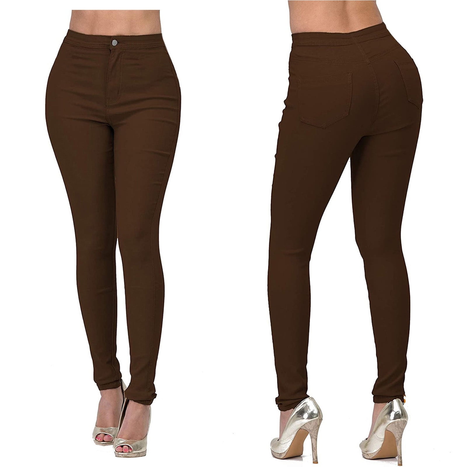 Lenago Women's High Rise Stretchy Jeans Casual Pants Elastic Denim ...