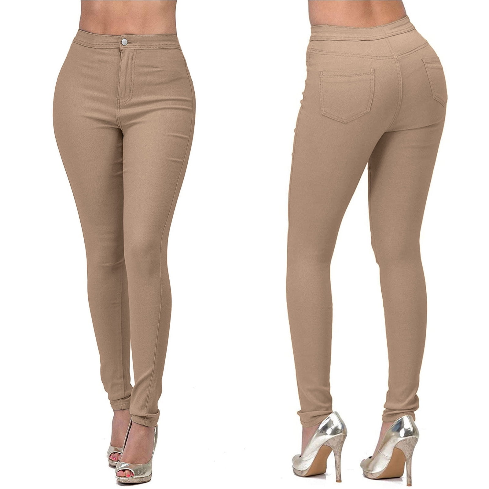 Lenago Women's High Rise Stretchy Jeans Casual Pants Elastic Denim ...