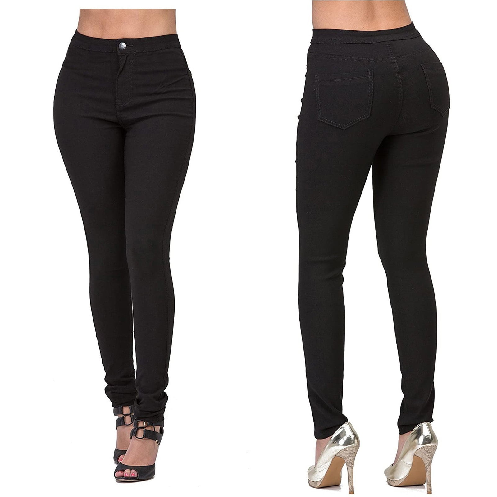 Lenago Women's High Rise Stretchy Jeans, Casual Elastic Denim Pants ...