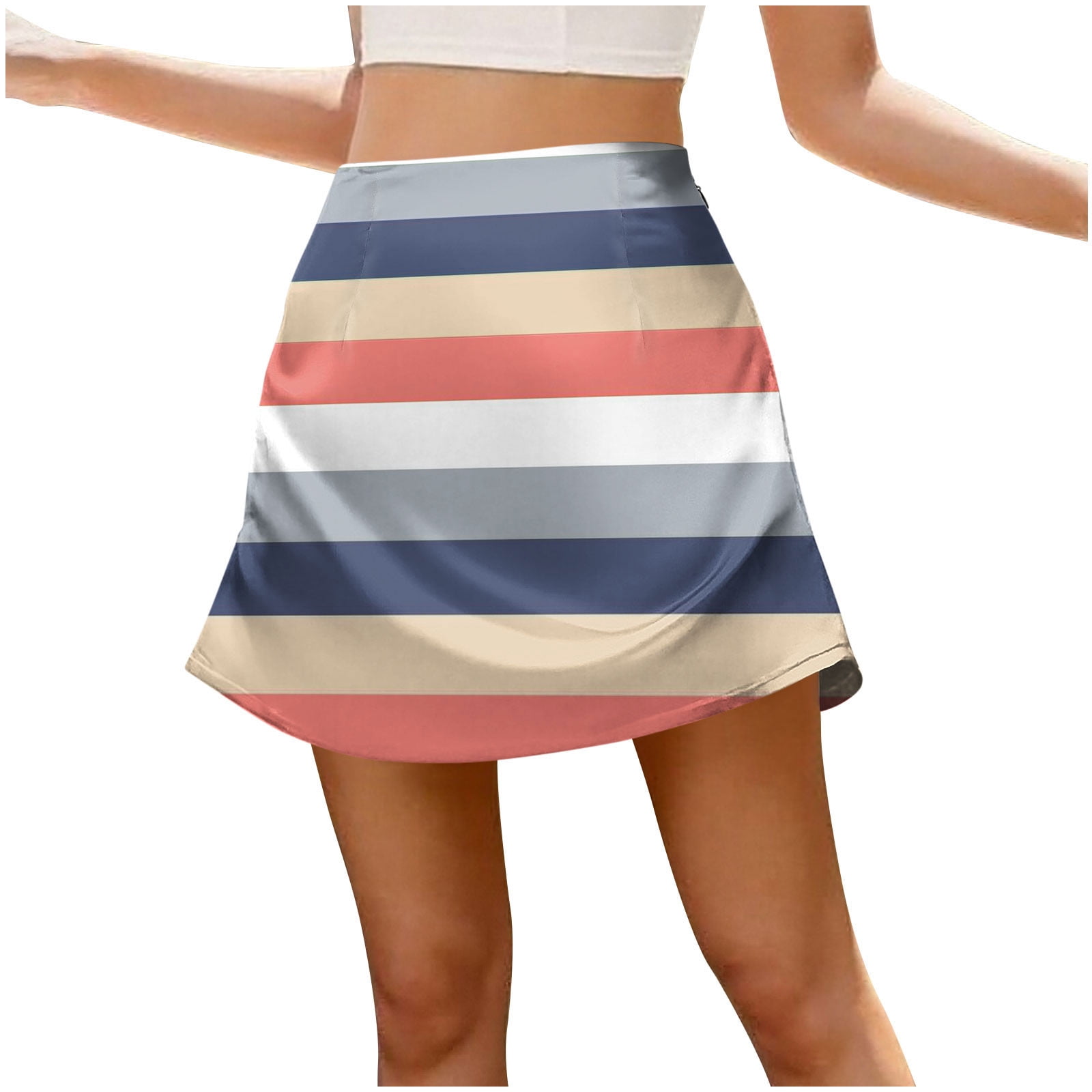 Lenago Women's Velvet Fringe Mini Skirt Athletic Design for Everyday ...