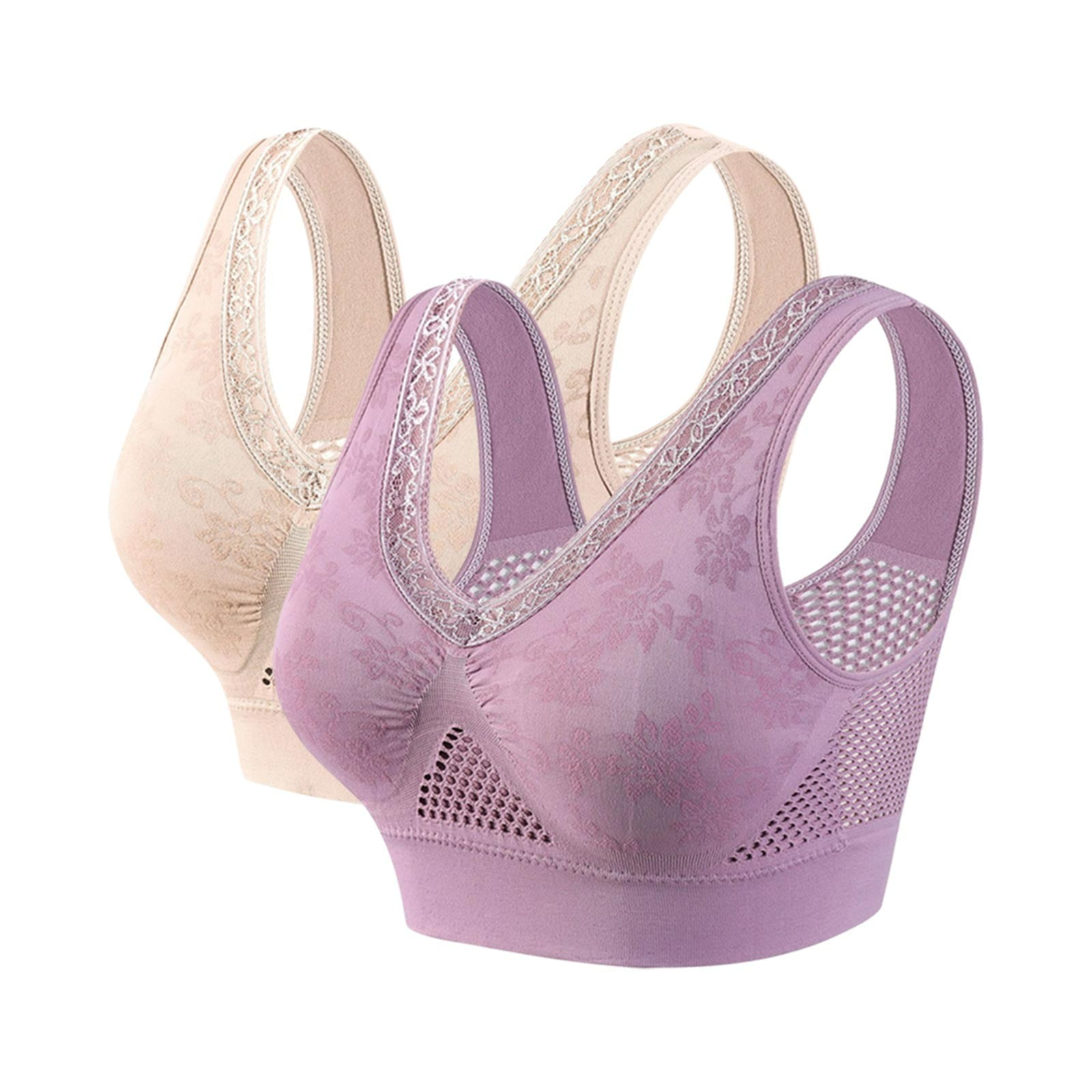 Lenago Womens Sports Bra Plus Size Middle Aged And Elderly Sports Bras ...