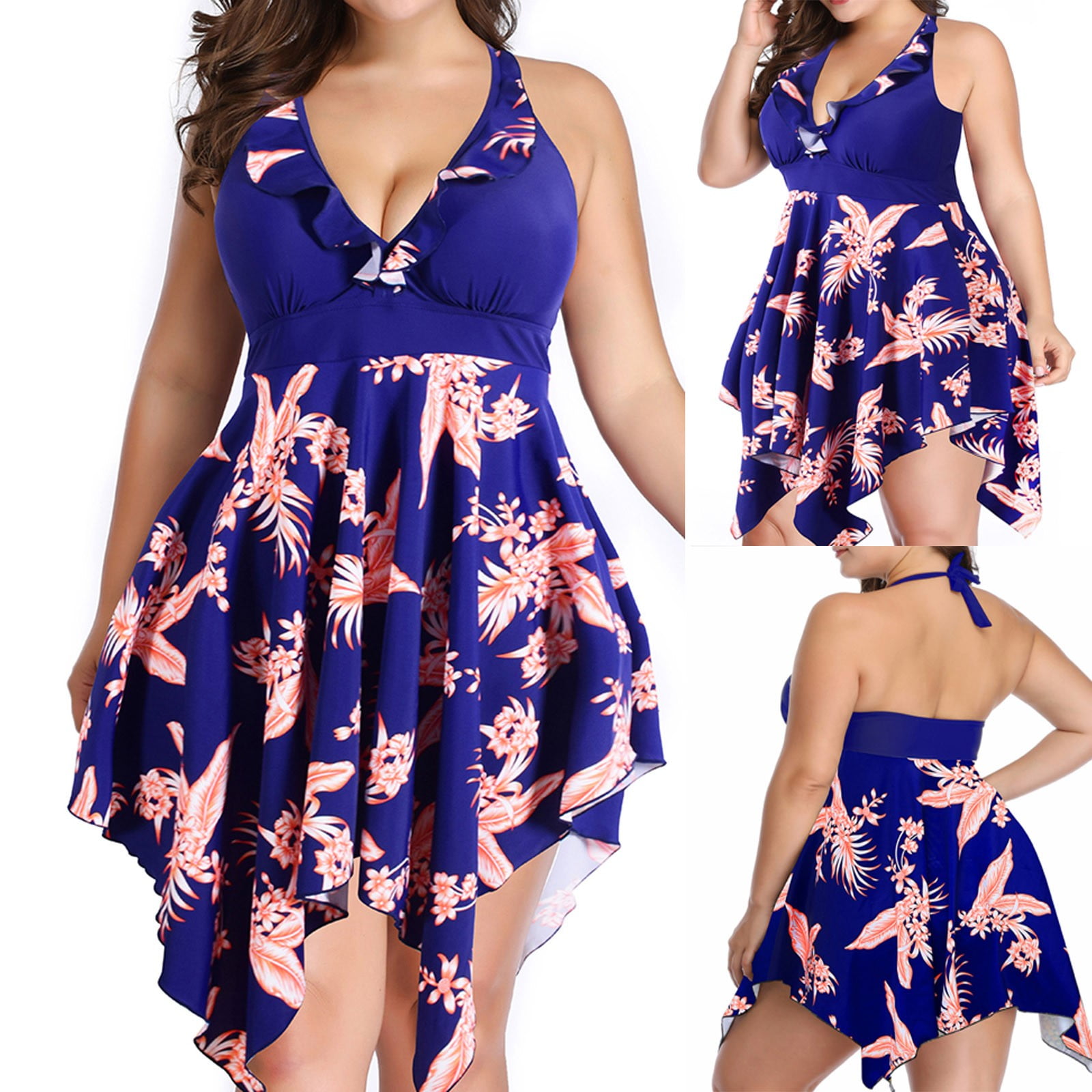 Lenago Womens Swimsuits Casual Sling Sexy Printing Split Two Piece ...