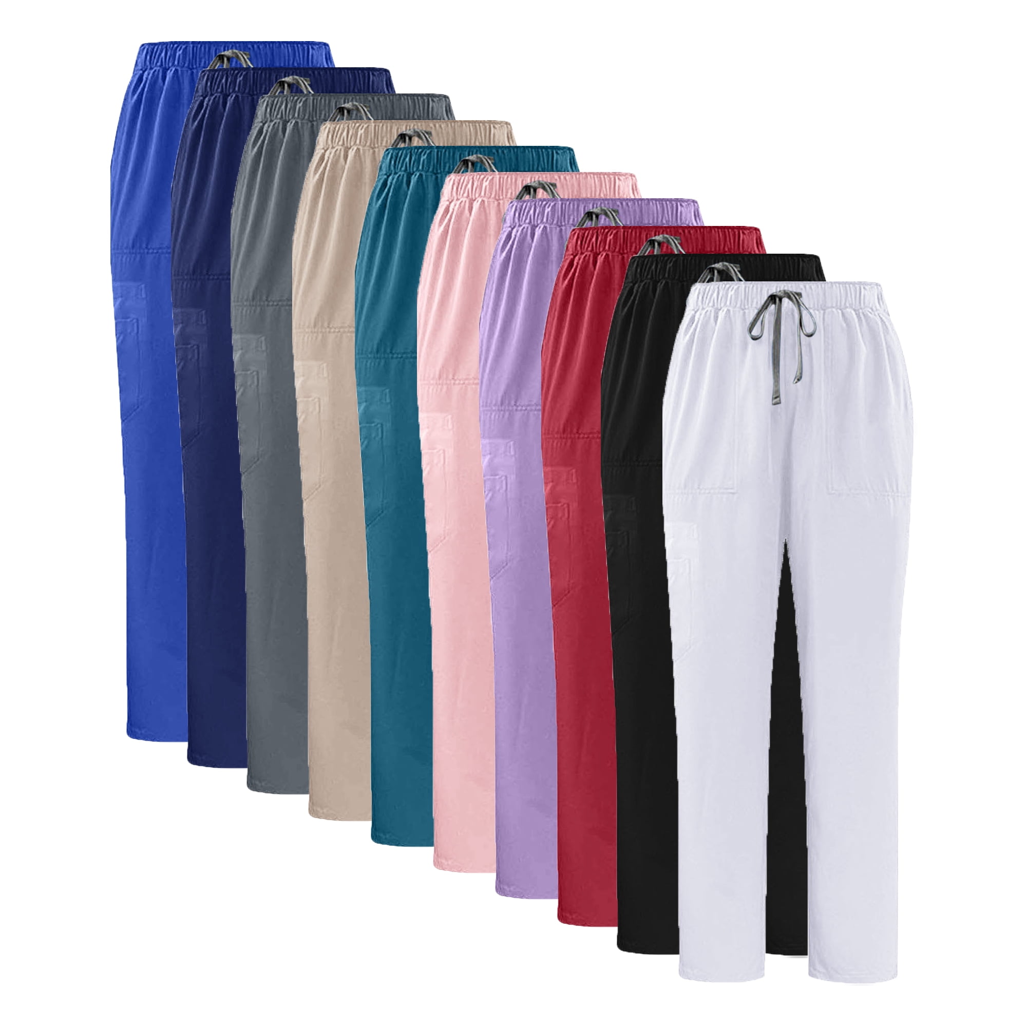 Lenago Work Pants with Pockets Plus Size Women,Unisex,Man's Pants Solid ...