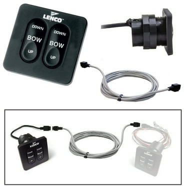 Lenco Marine Waterproof Electric Trim Tab Switch Kit for 12/24 Volt ...